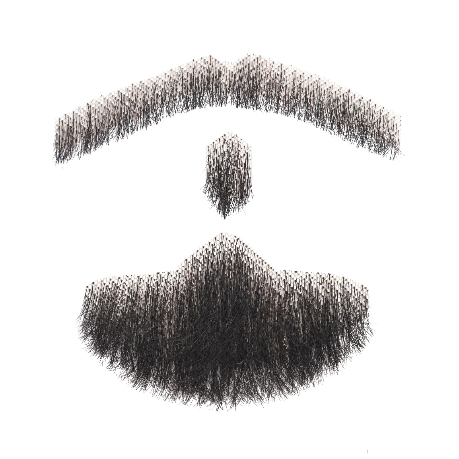 Amazon.com: Parceria Fake Mustache, Thick Human Hair Soft Lace Based ...