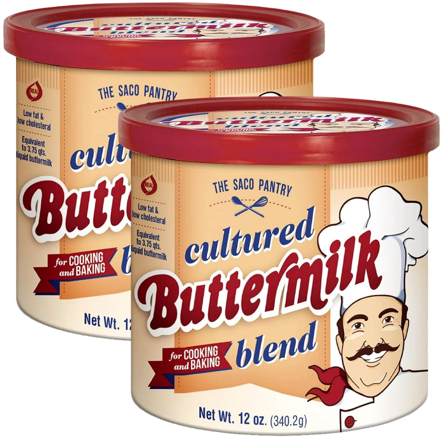 Amazon.com: The Saco Pantry Cultured Buttermilk Blend Powder, 12 oz Tub ...