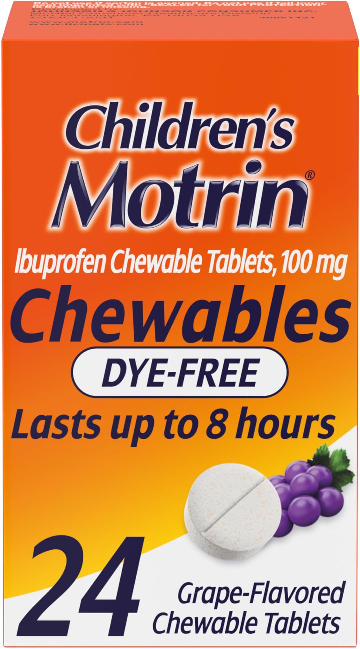 Amazon.com: Amazon Basic Care Children's Ibuprofen Chewable Tablets 100 ...