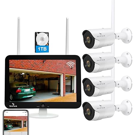 Amazon.com: Loocam 900MHz Wireless Security Camera System Outdoor 2TB ...