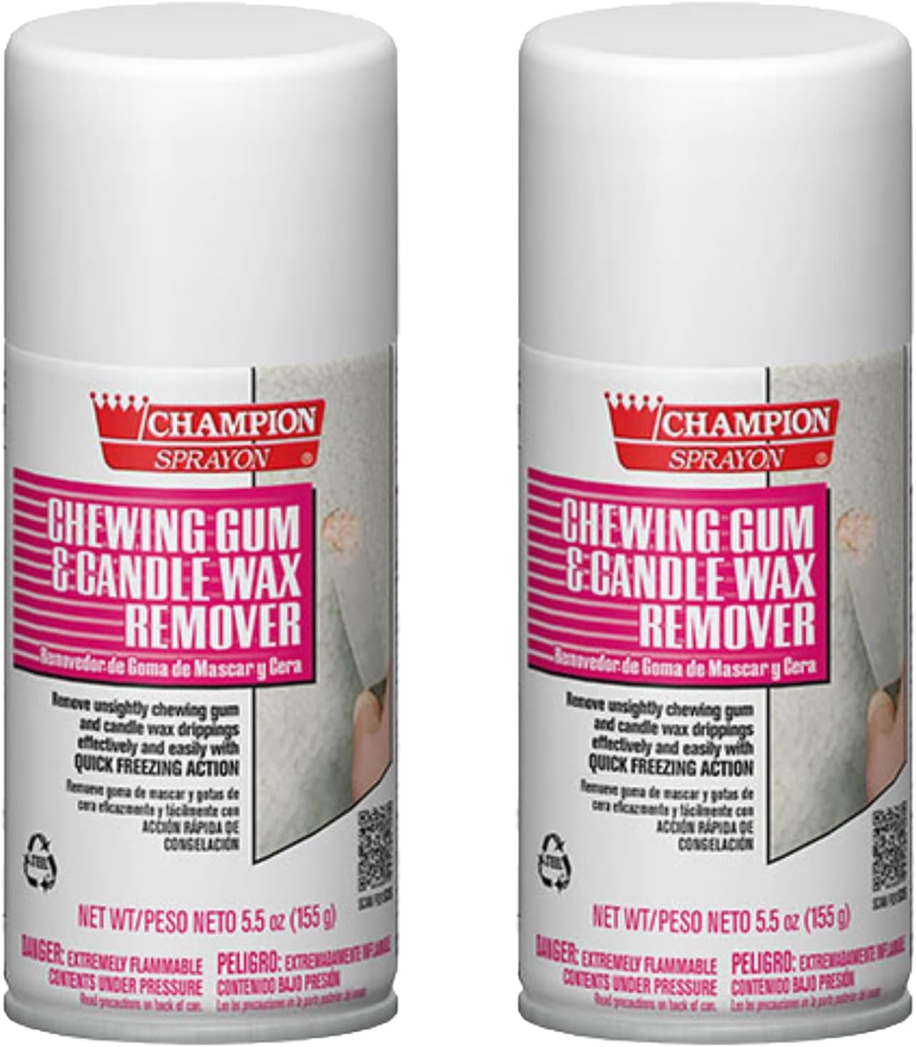 Amazon.com: Champion Sprayon Chewing Gum & Candle Wax Remover 5.5 oz. 2 ...