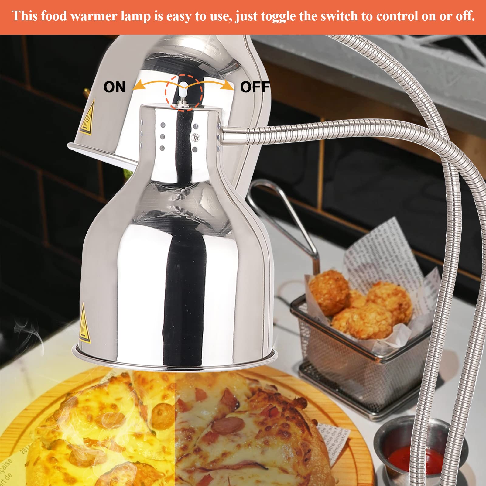 YMJOINMX Food Warmer Lamp Heat Lamp with Bulbs for Food Heating Lamp ...
