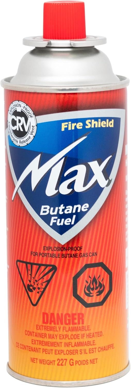 MaxSun Brand | 4 Pack of Butane Gas Cylinders | Fuel for Portable Gas ...