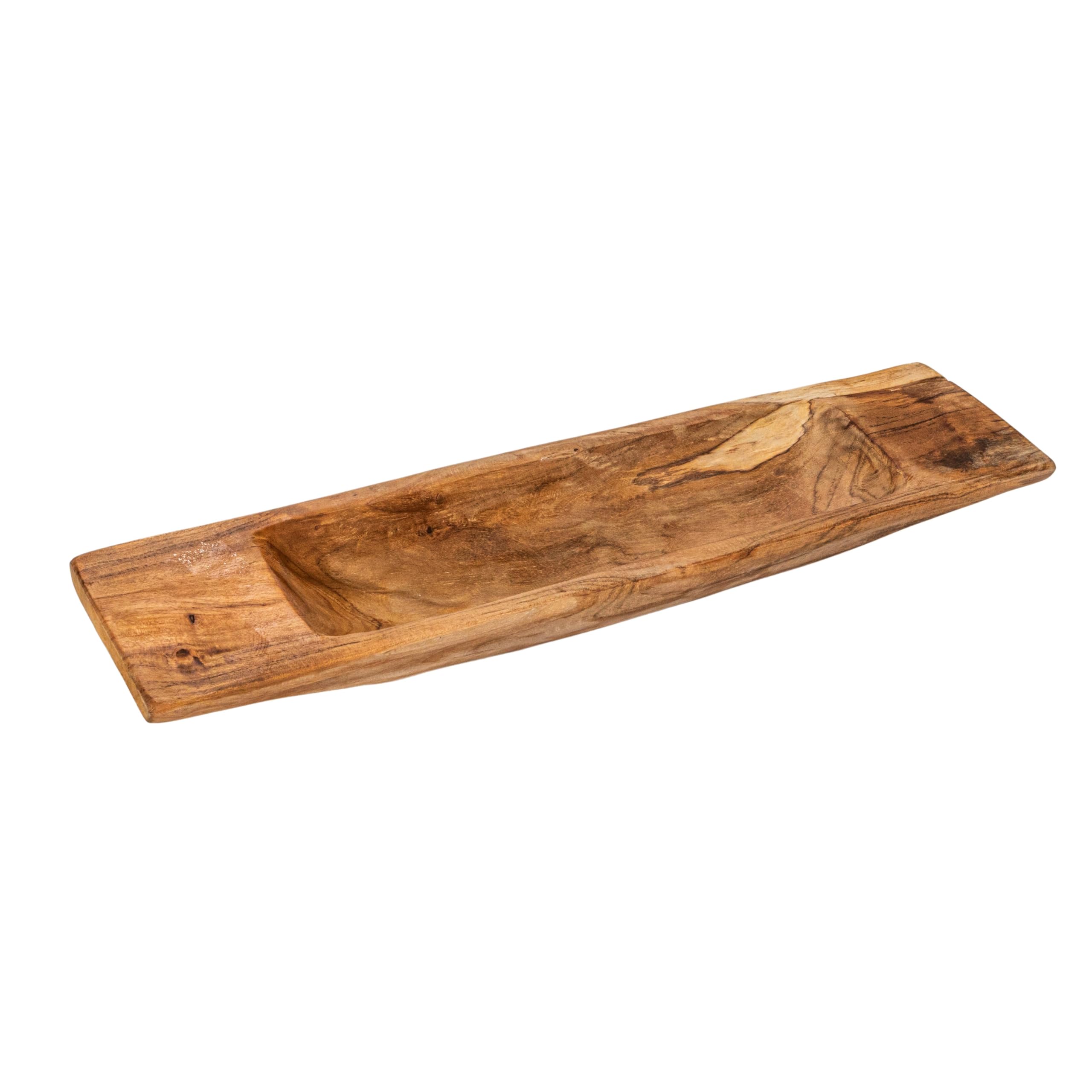 Amazon.com: Creative Co-Op Teakwood Trug with Handles, Natural : Home ...