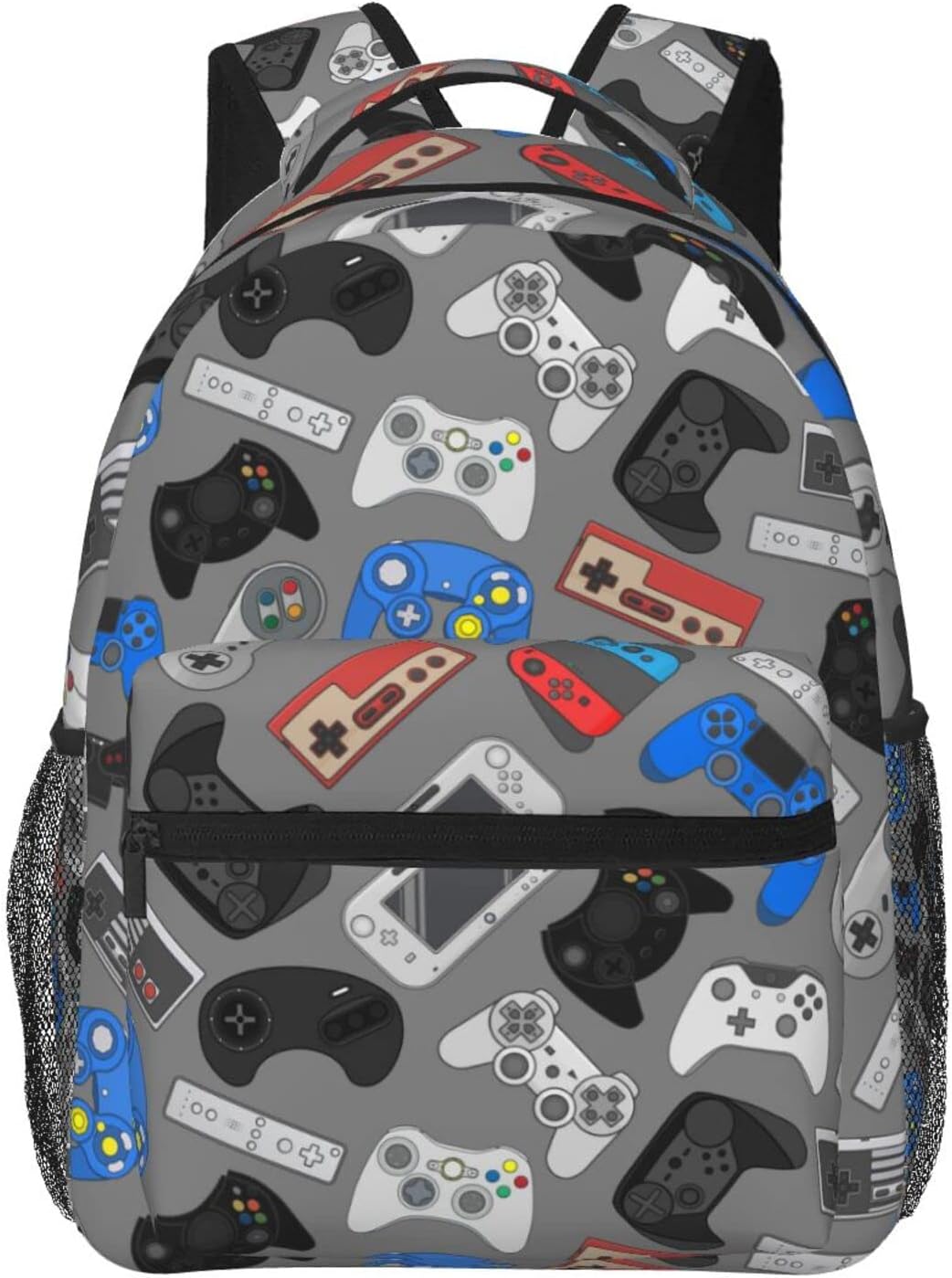 Amazon.com: Fiokroo Video Game Controller Grey Background Backpack ...