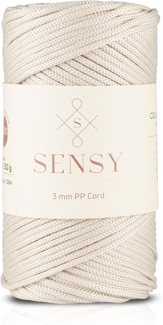 Amazon.com: Sensy Premium 3mm 131 Yards Polyester Rope 100% ...