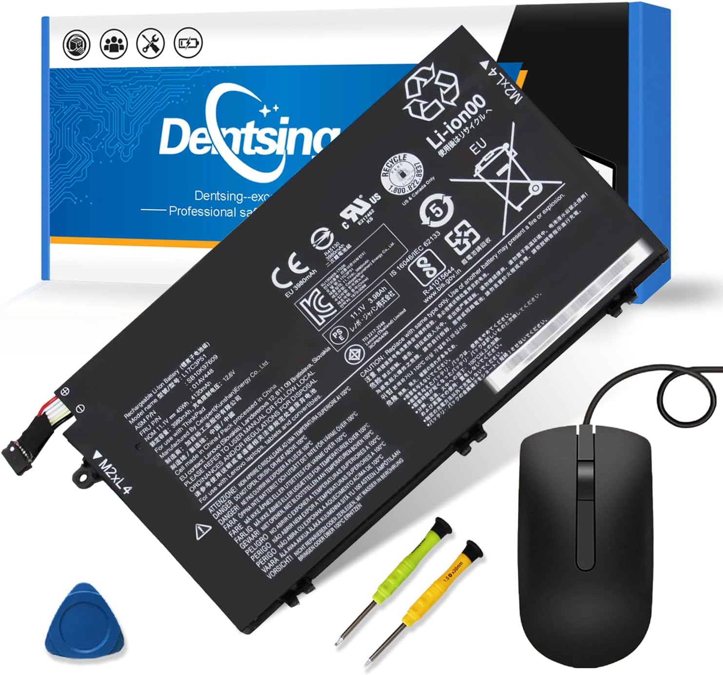 Amazon.com: Dentsing 01AV448 L17C3P51 SB10K97609 Battery Compatible with Lenovo ThinkPad E480 ...