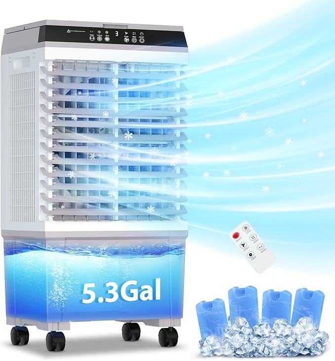 Amazon.com: LifePlus Evaporative Air Cooler 1800 CFM Swamp Cooler ...