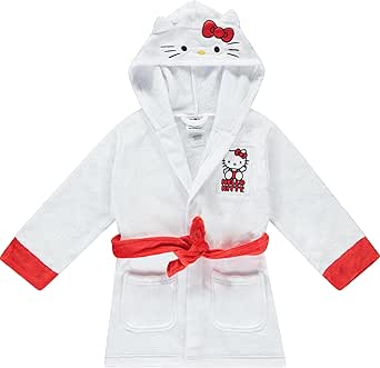 Amazon.com: Hello Kitty Girls Fleece Kids Hooded Robe - Super Soft ...