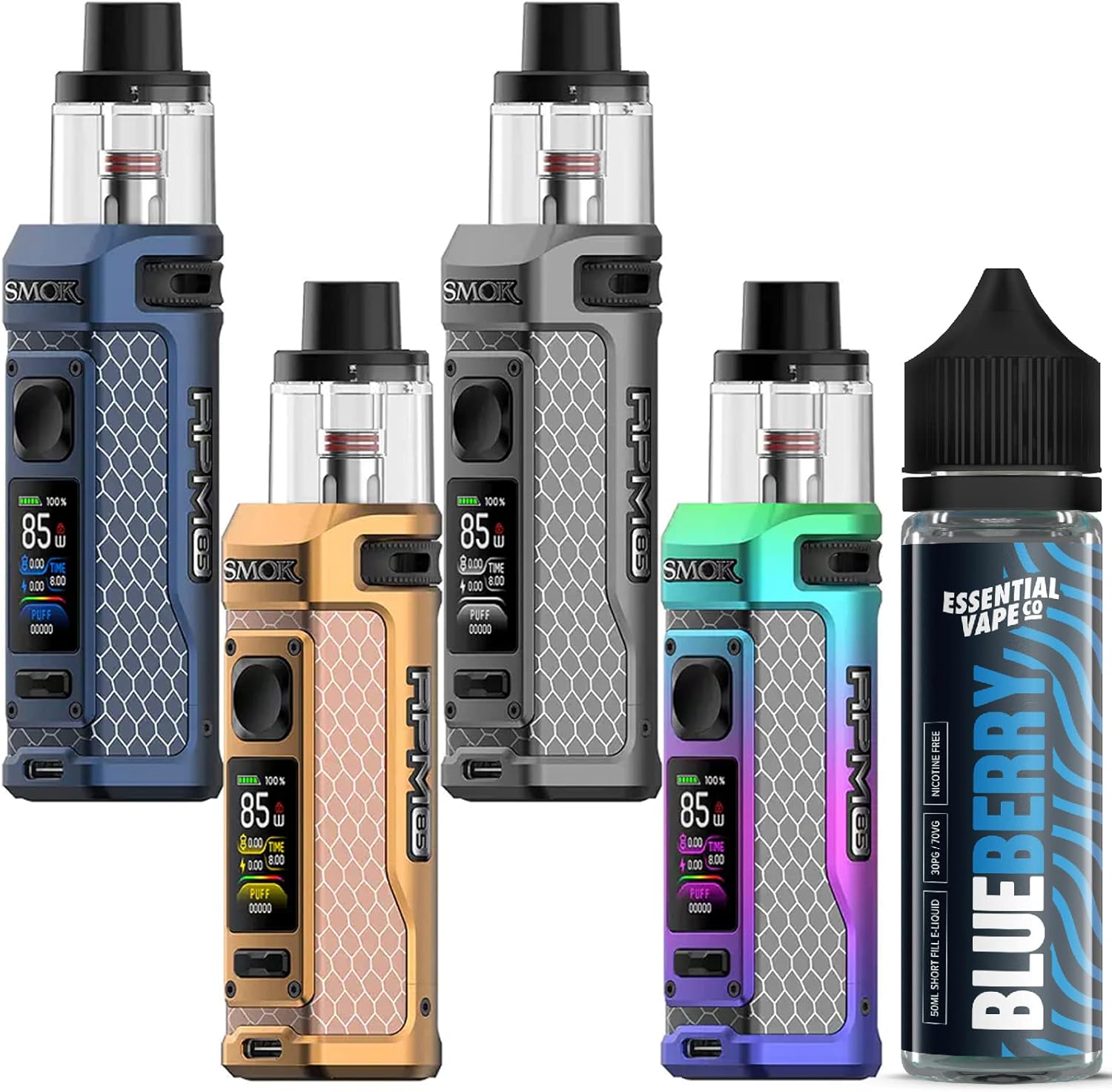 SMOK RPM 85 Pod Kit – 3000mAh Smok 85W RPM Vape Pod Kit – Sub Ohm E Cig ...