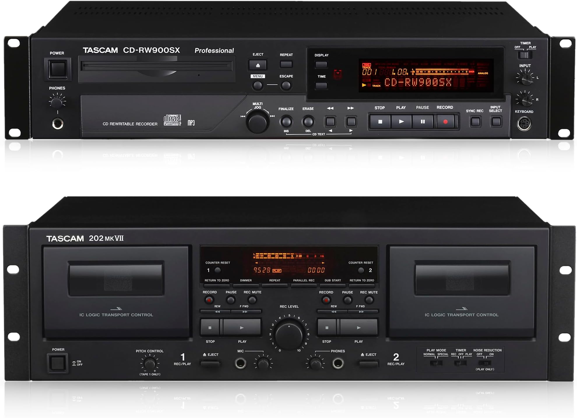 Amazon.com: TASCAM CD Recorder/Player and Dual Cassette Deck Recorder ...