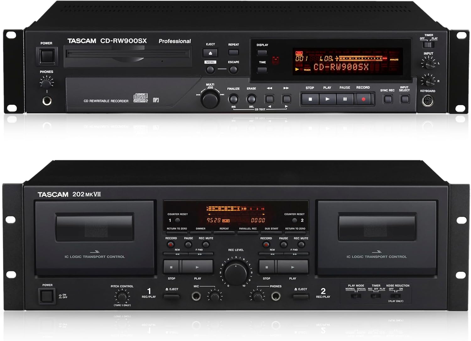 Amazon.com: TASCAM CD Recorder/Player and Dual Cassette Deck Recorder ...