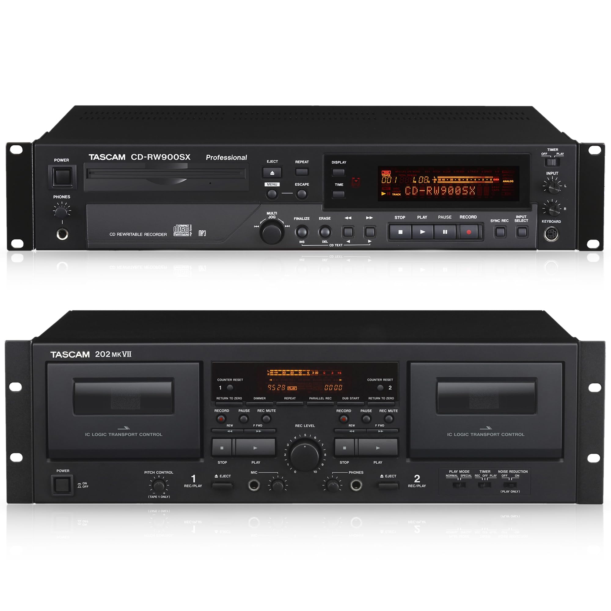 Amazon.com: TASCAM CD Recorder/Player and Dual Cassette Deck Recorder ...