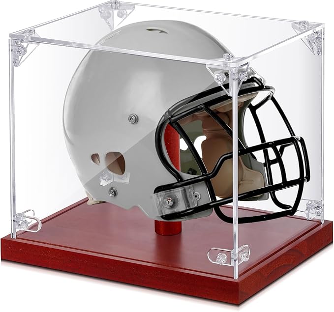 Amazon.com : LOYIM Mini Helmet Display Case Acrylic Clear Mini Football ...