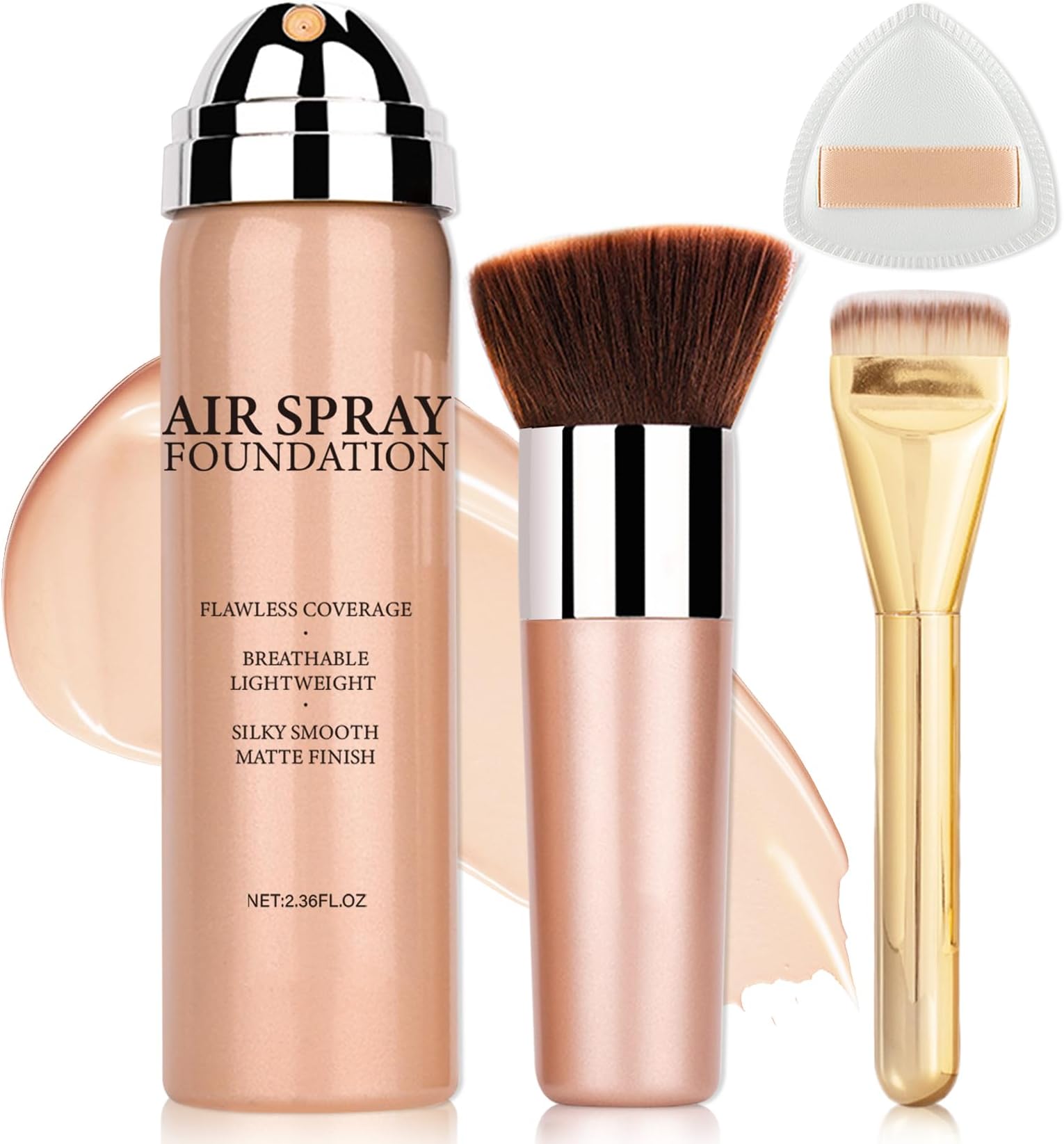 Amazon.com : AIUEO Magic Minerals Airbrush Foundation Makeup Silky Mist ...