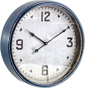 Amazon.com: Mercana Art Décor Hereward Clocks, Blue : Home & Kitchen