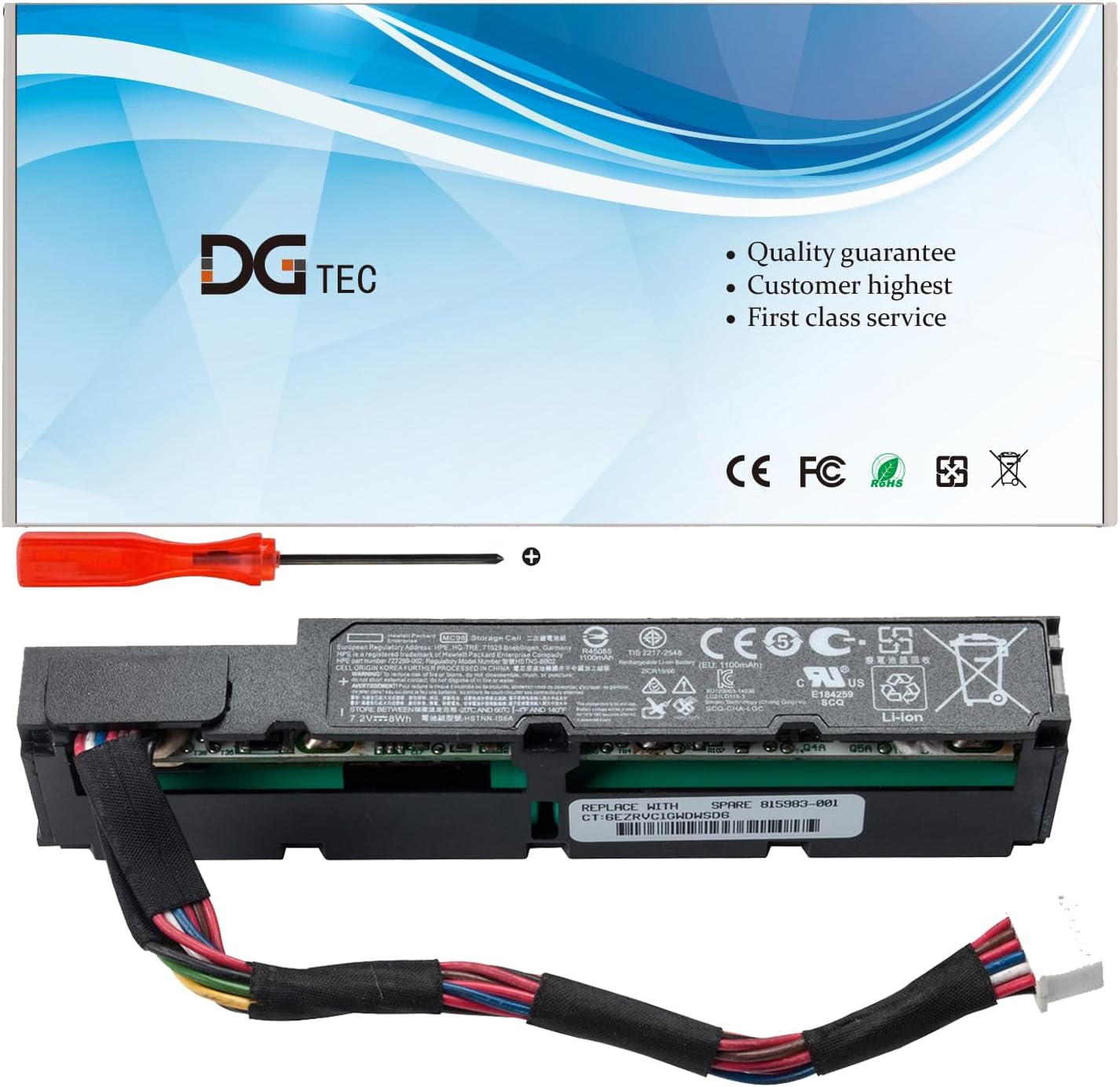 Amazon.com: HPE 96W Smart Storage Battery Enhanced MegaCell FBWC ...