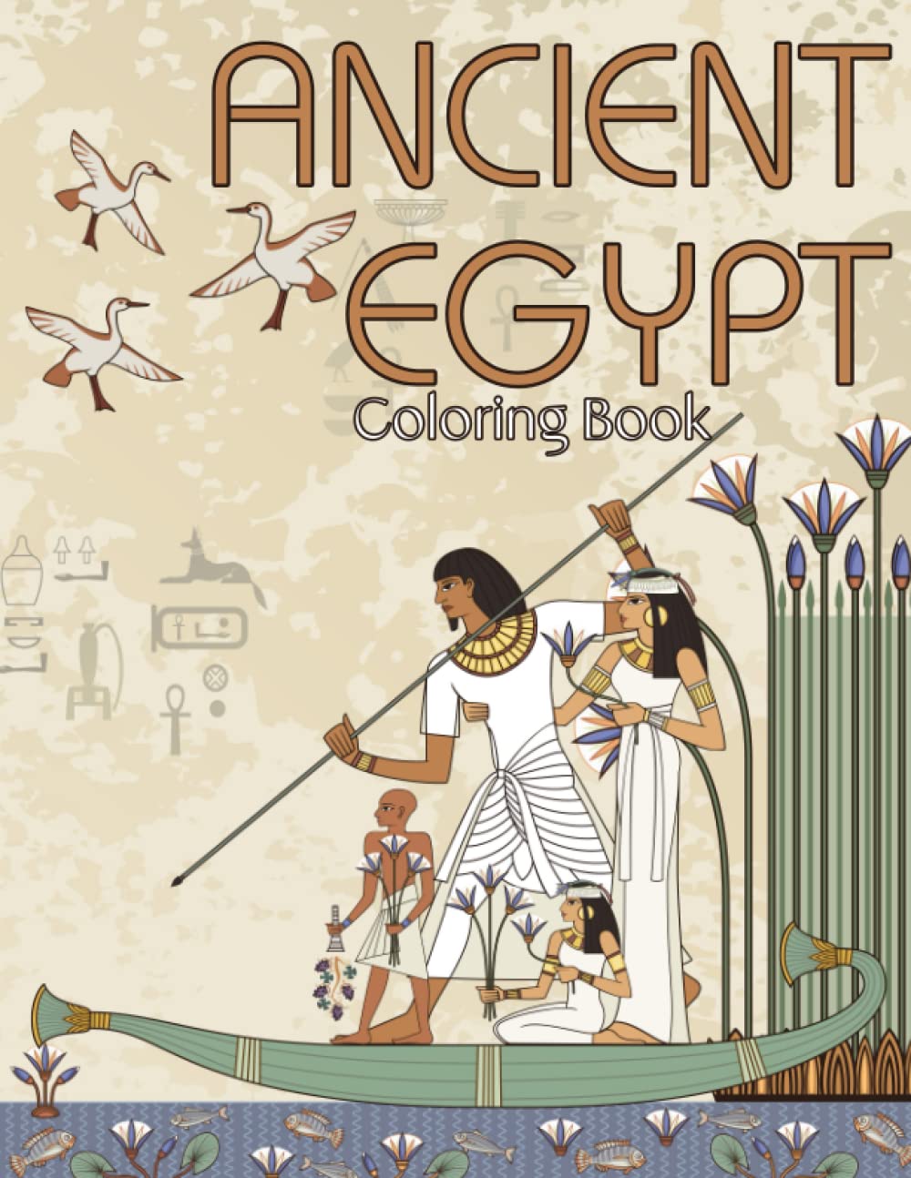 Buy Ancient Egypt Coloring Book: 30 Coloring Pages For Adults ...