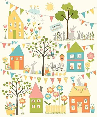 Amazon.com: Riley Blake Spring’s in Town by Sandy Gervais, Premium ...