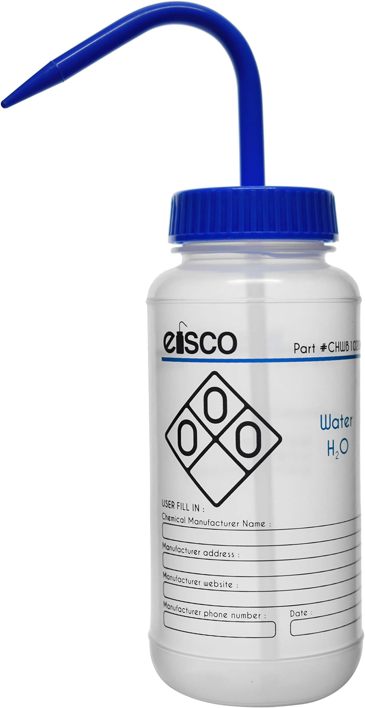 Amazon.com: EISCO Wash Bottle for Water, 500ml - Labeled with Color ...
