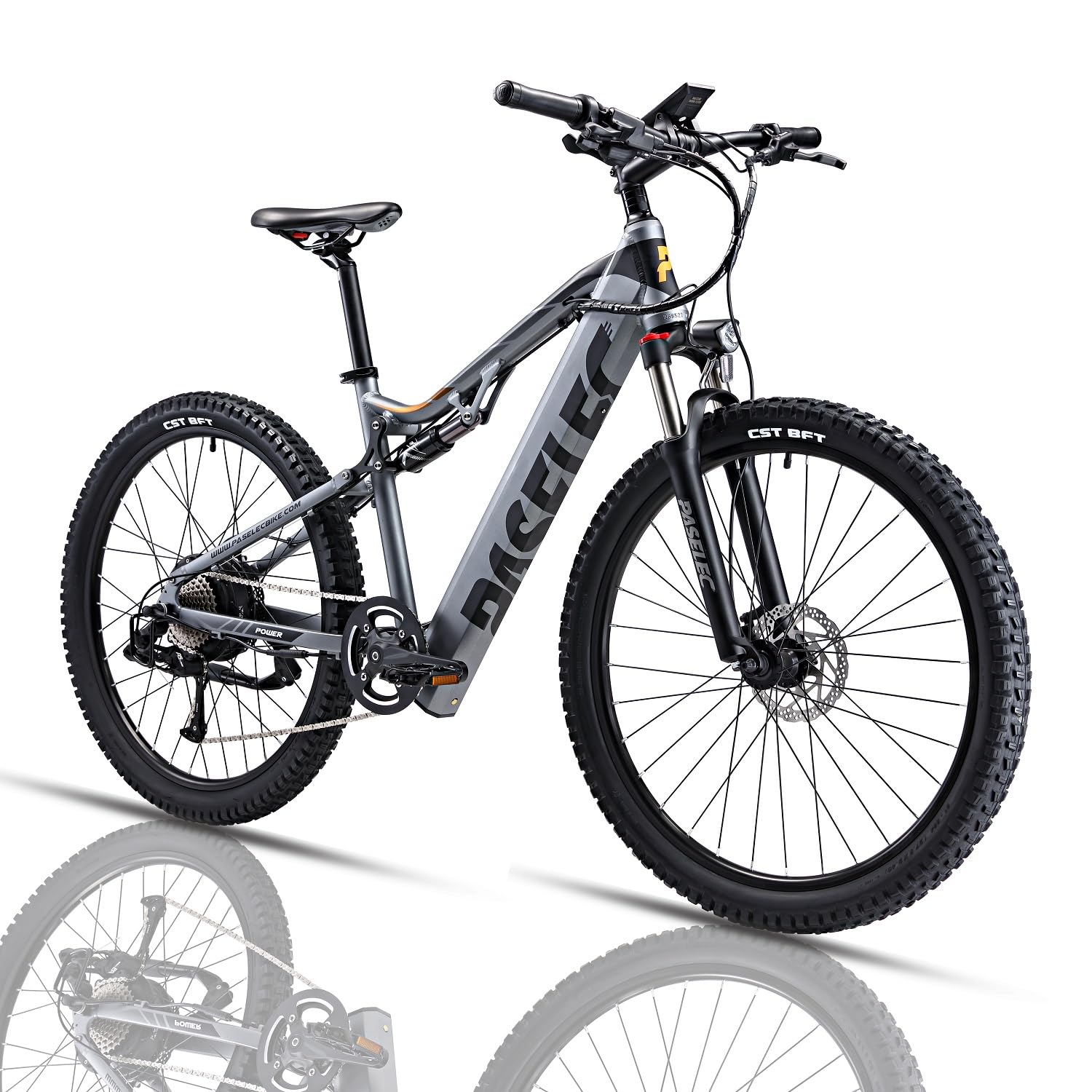 Buy PASELECGS9 27.5" Full Suspension Ebike, 28MPH 60Miles Range 750W ...