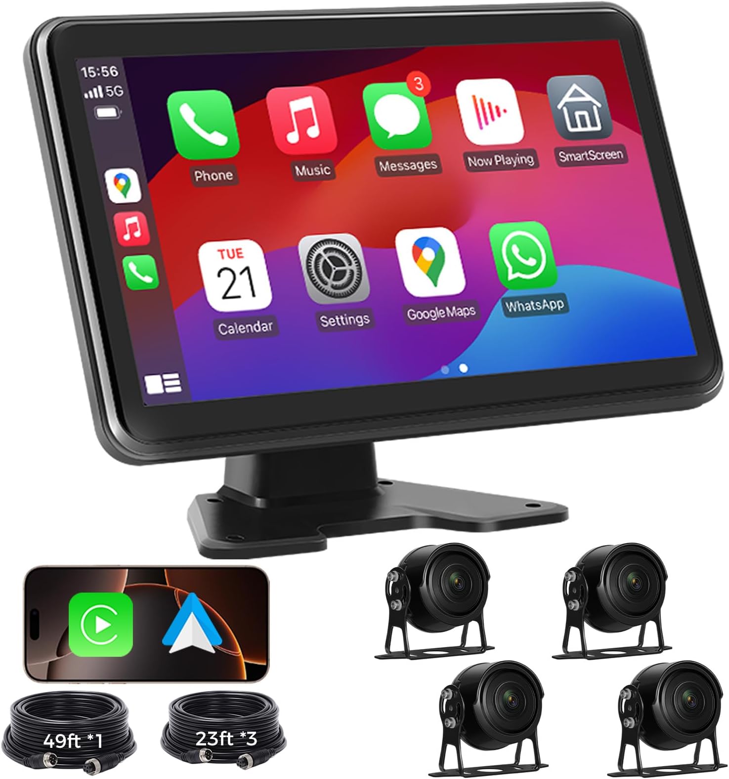 Amazon.com: 1080P Wireless RV Backup Camera System,7 Inch Reverse ...