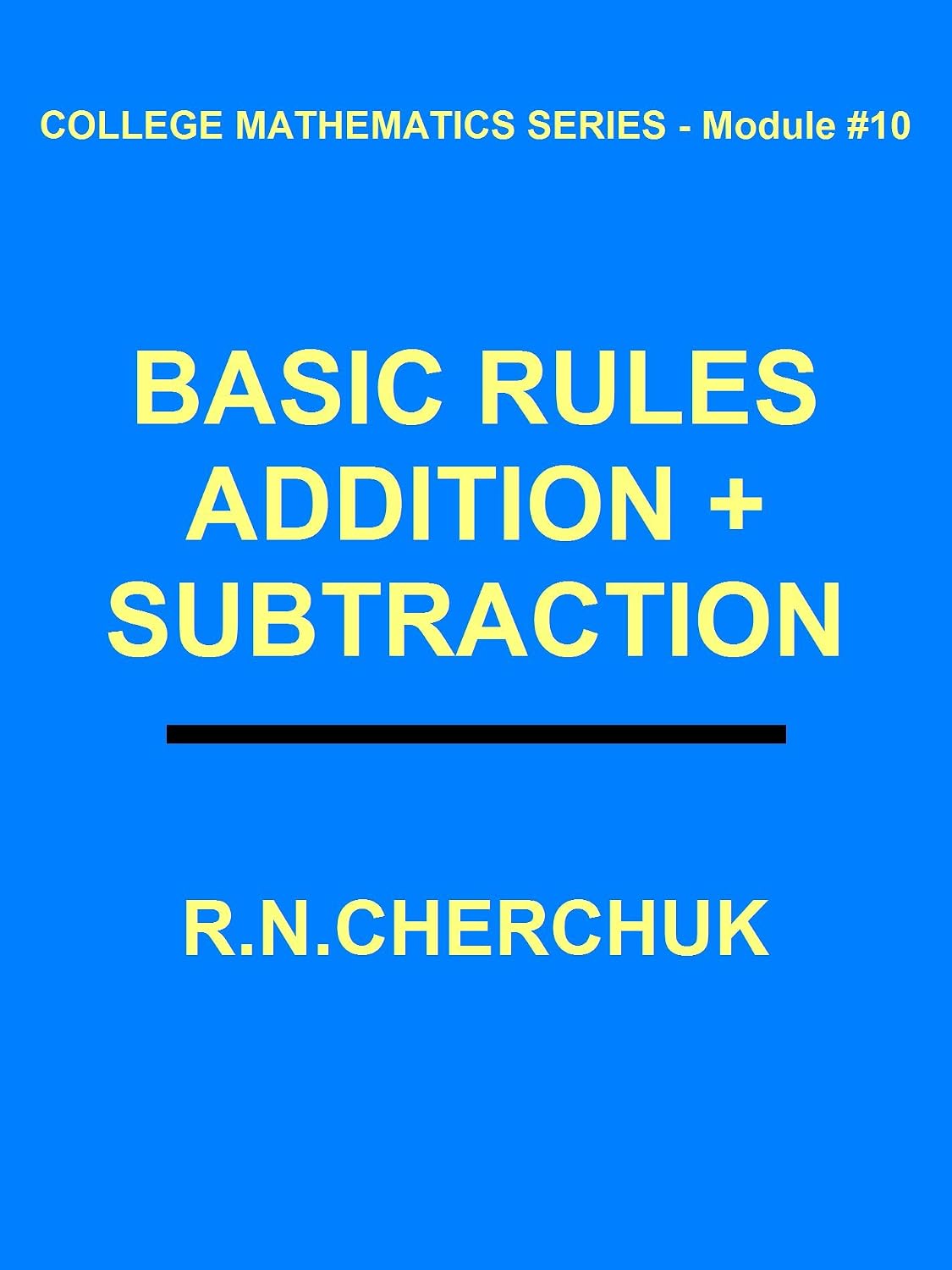MATRICES - Rules - Addition + Subtraction (College Mathematics Series ...