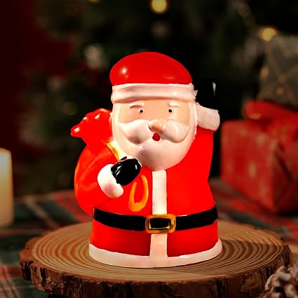 Amazon.com: Tuitessine Christmas Decorations Santa Claus Flameless ...