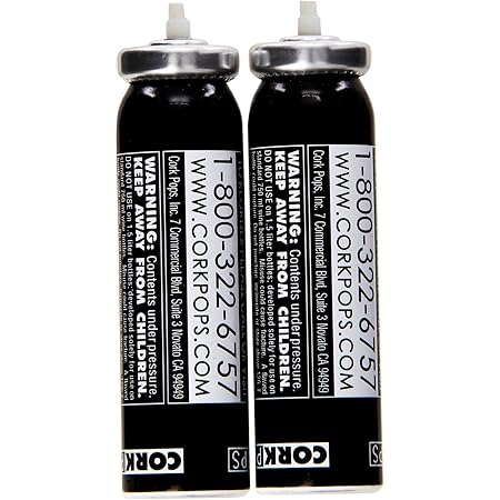 Amazon.com: Cork Pops Wine Bottle Opener Refill Cartridge Pack Of 2 ...