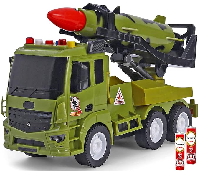 T For Toys Missile Launcher Pull Back Vehicles Friction Power Army ...