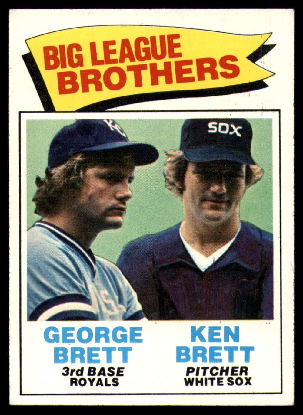 Amazon.com: 1977 Topps #631 George Brett/Ken Brett Kansas City Royals ...