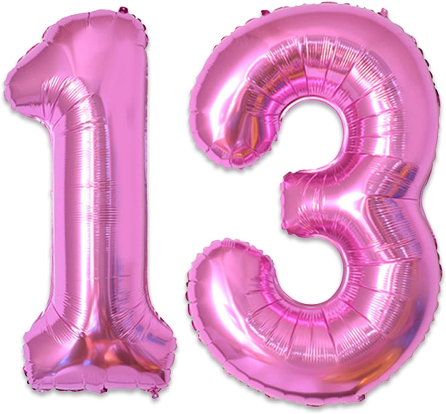 Amazon.com: 40 inch Number 13 Balloons, Aluminum Foil Jumbo 13 Party ...