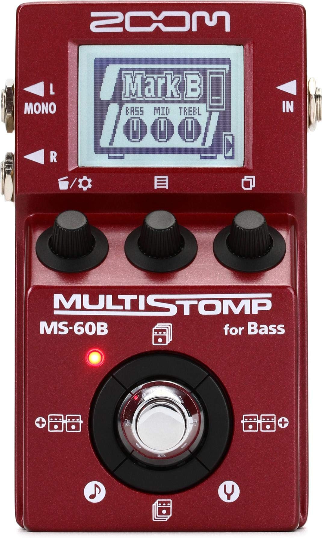 Amazon.com: Zoom MS-60B+ MultiStomp Bass Effects Pedal : Musical ...
