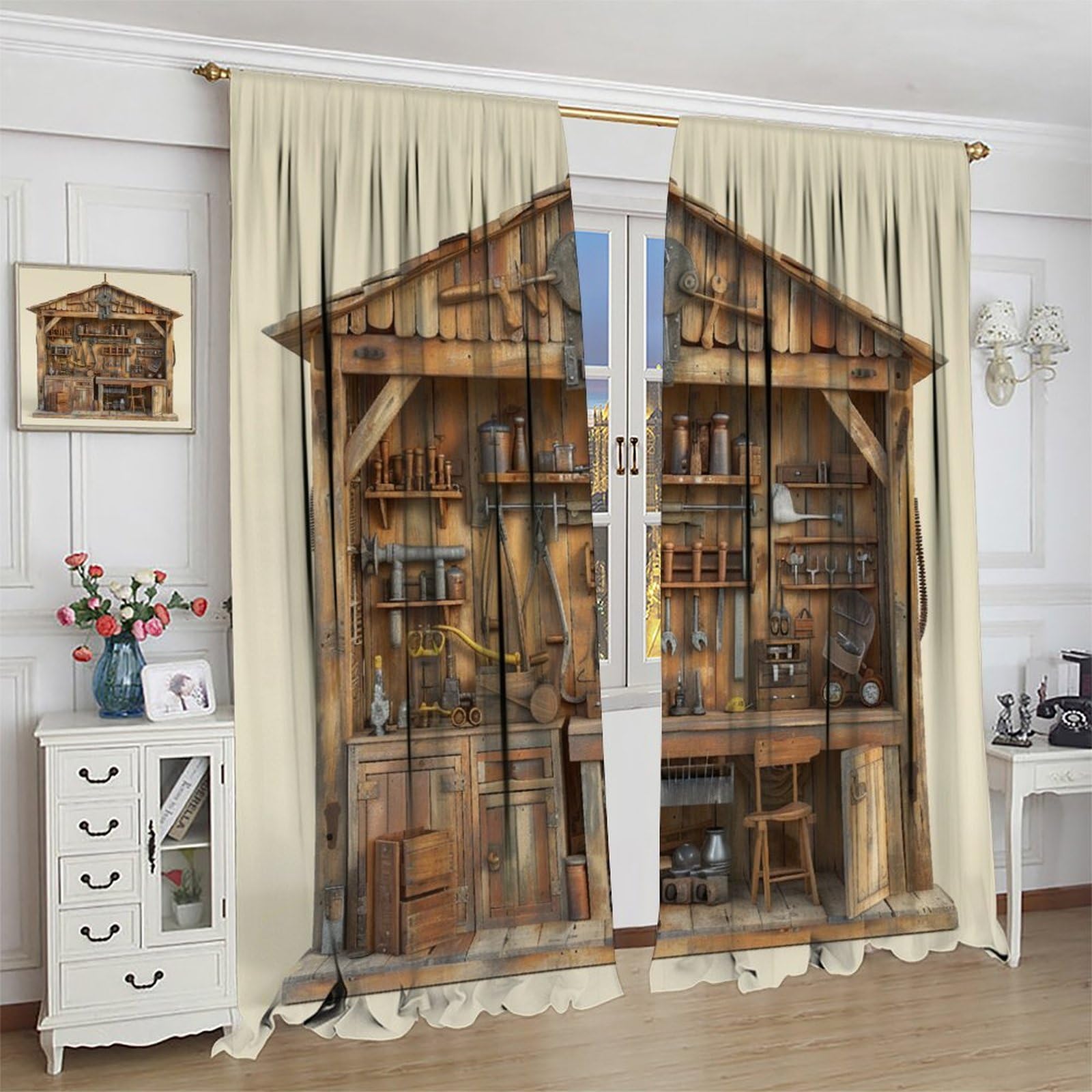 Craftsman Style Curtain Rods
