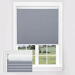 Amazon.com: UrMoon No Tools No Drill Cordless Cellular Shades for ...