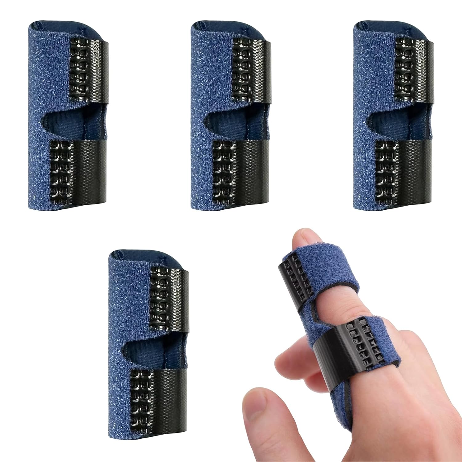 SNBUHA 4 Pcs Finger Splint, Adjustable Trigger Finger Brace, Fingers ...