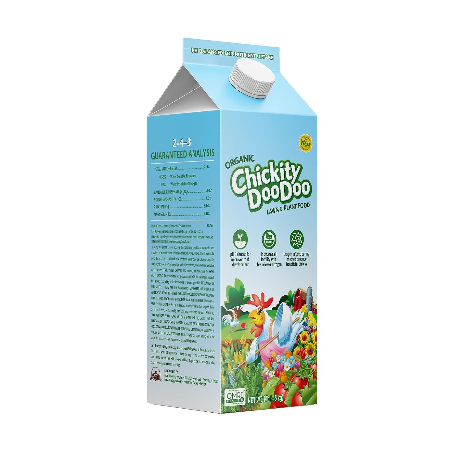 Amazon.com : Chickity Doo Doo 2-4-3 Organic Plant Food 1lb Shaker ...
