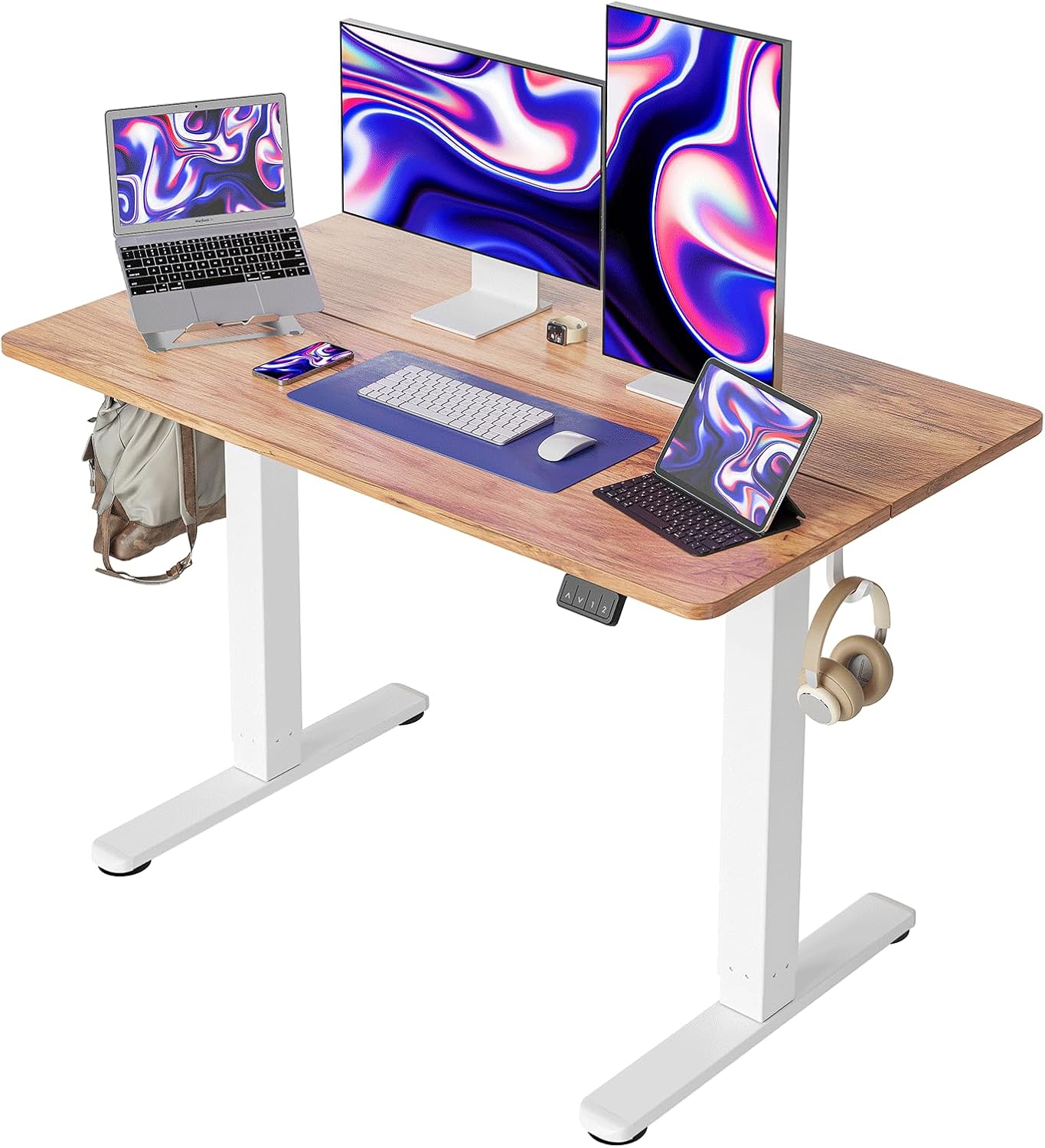 Amazon.com: Cubiker Standing Desk, Stand up Height Adjustable Home ...