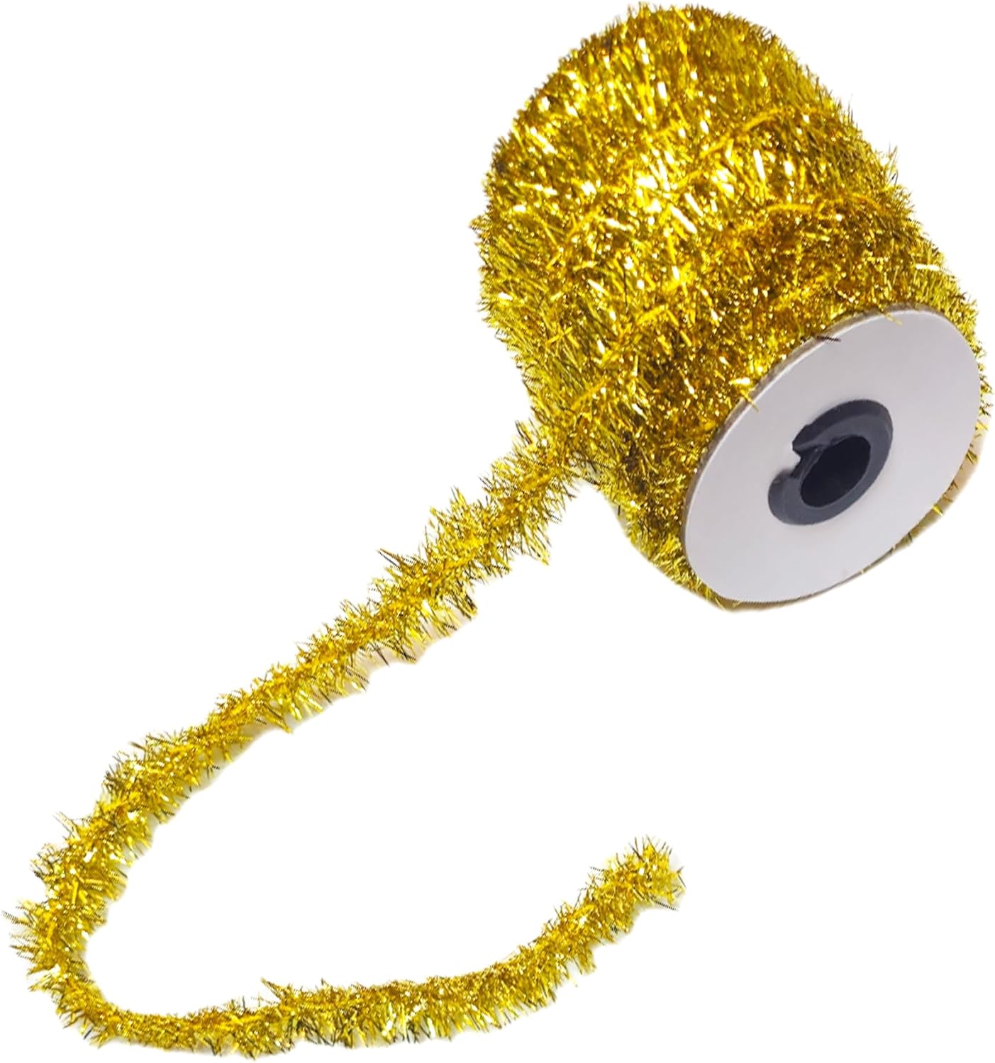 Amazon.com: 75Feet Metallic Twist Tinsel Thin Glitter Christmas Tinsel ...