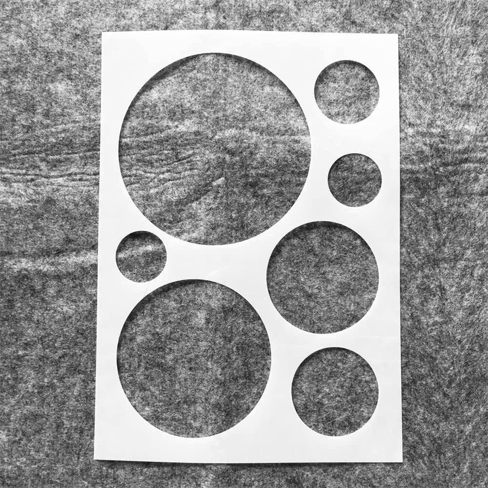 Amazon.com : Reusable Stencils for Painting on Wood,A4 29cm Geometry ...