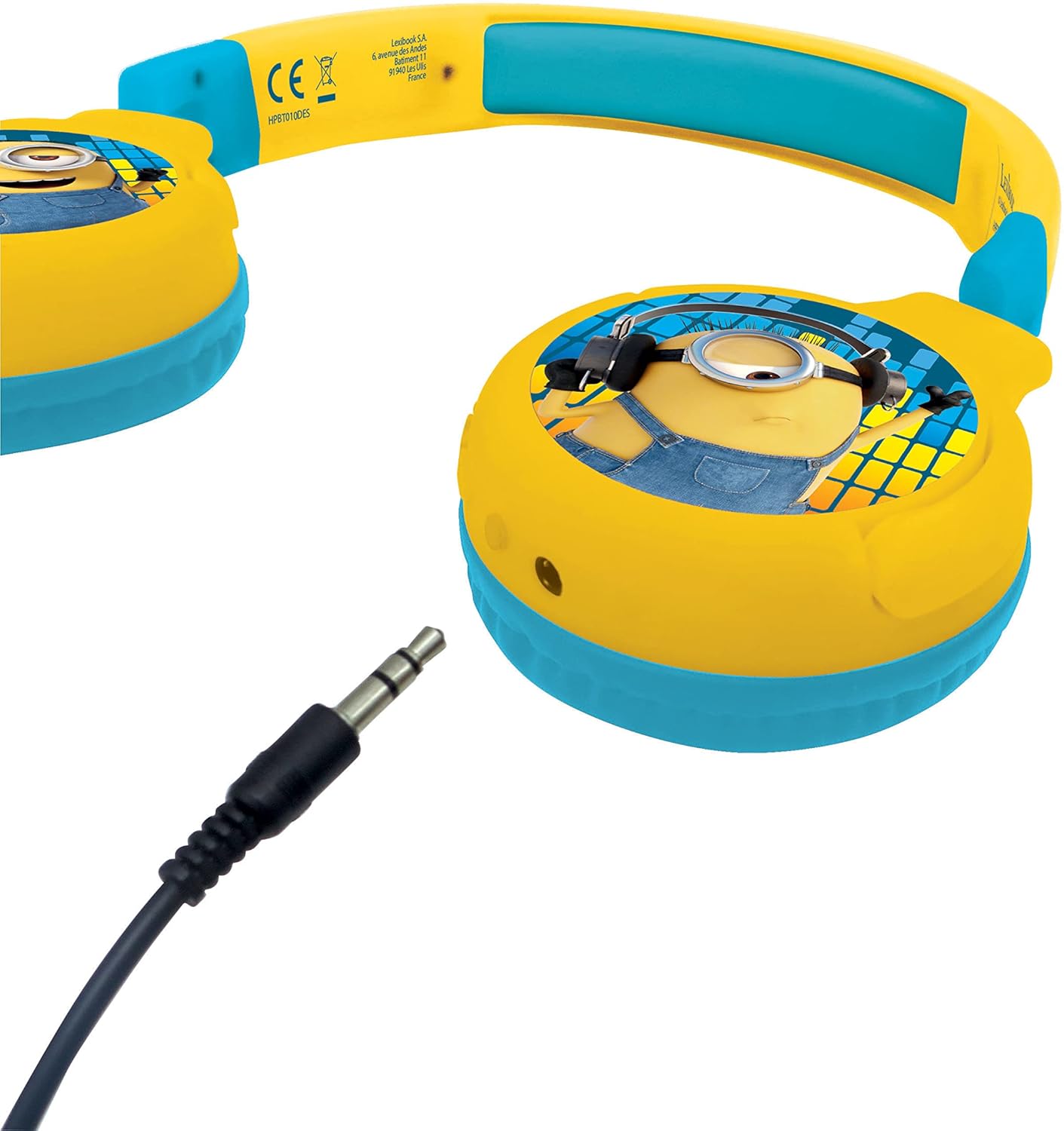 LEXIBOOK HPBT010DES Despicable Me 2-in-1 Bluetooth Headphones Stereo ...