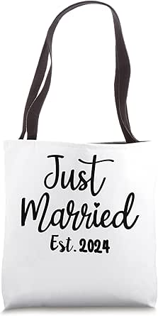 Amazon.com: Married Est. 2024 Wedding Matching Wife Husband Just ...