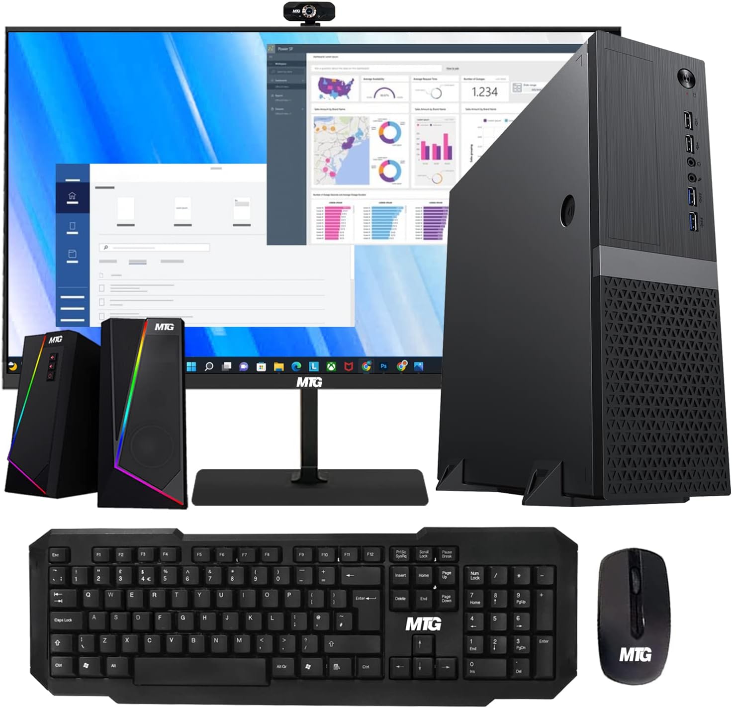 Amazon.com: TechMagnet Computer Desktop PC, Intel Core i5 8th Gen ...