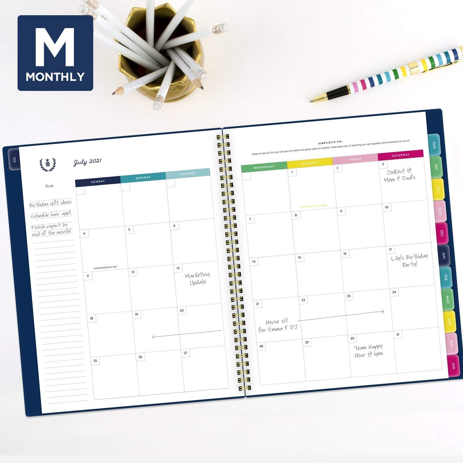 Buy Academic Planner 2021-2022, Simplified by Emily Ley for AT-A-GLANCE ...
