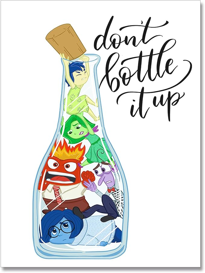 Amazon.com: Generic Mental Health Canvas Wall Art Don'T Bottle It Up ...