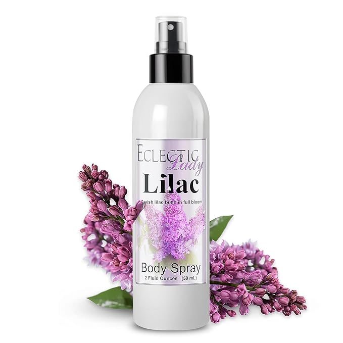 Amazon.com : Eclectic Lady Lilac Body Spray, 2 ounces, Body Mist for ...
