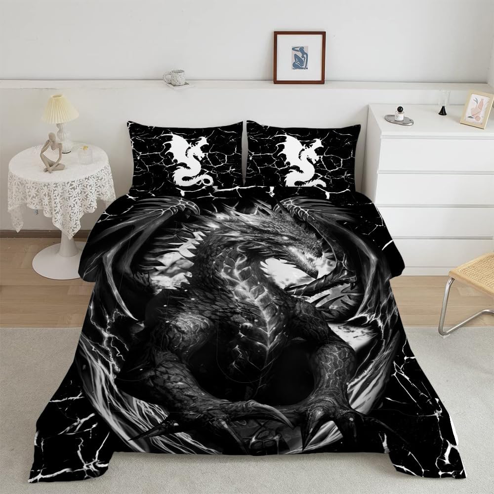 Amazon.com: Lava Dragon Bedding - Lava Dragon Pink Dragon Bed Set ...