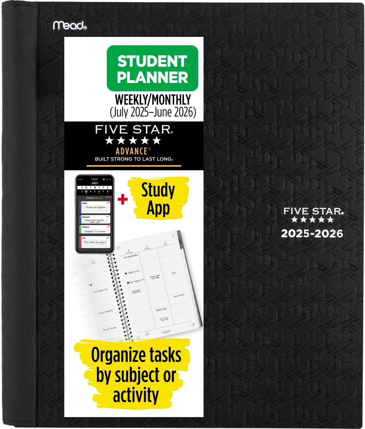 Amazon.com : Five Star Planner 2025-2026 Academic, Weekly & Monthly ...