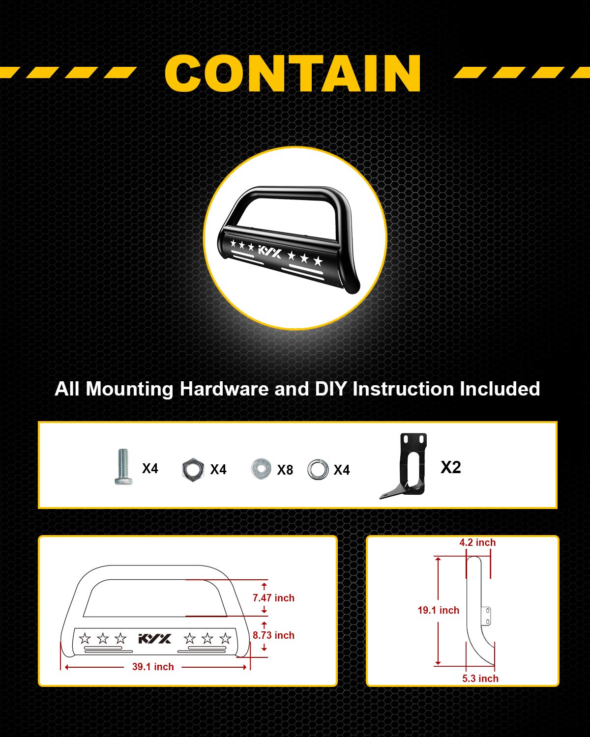 Snapklik.com : KYX Bull Bar For 2011-2016 Ford F250 F350 F450 F550 ...