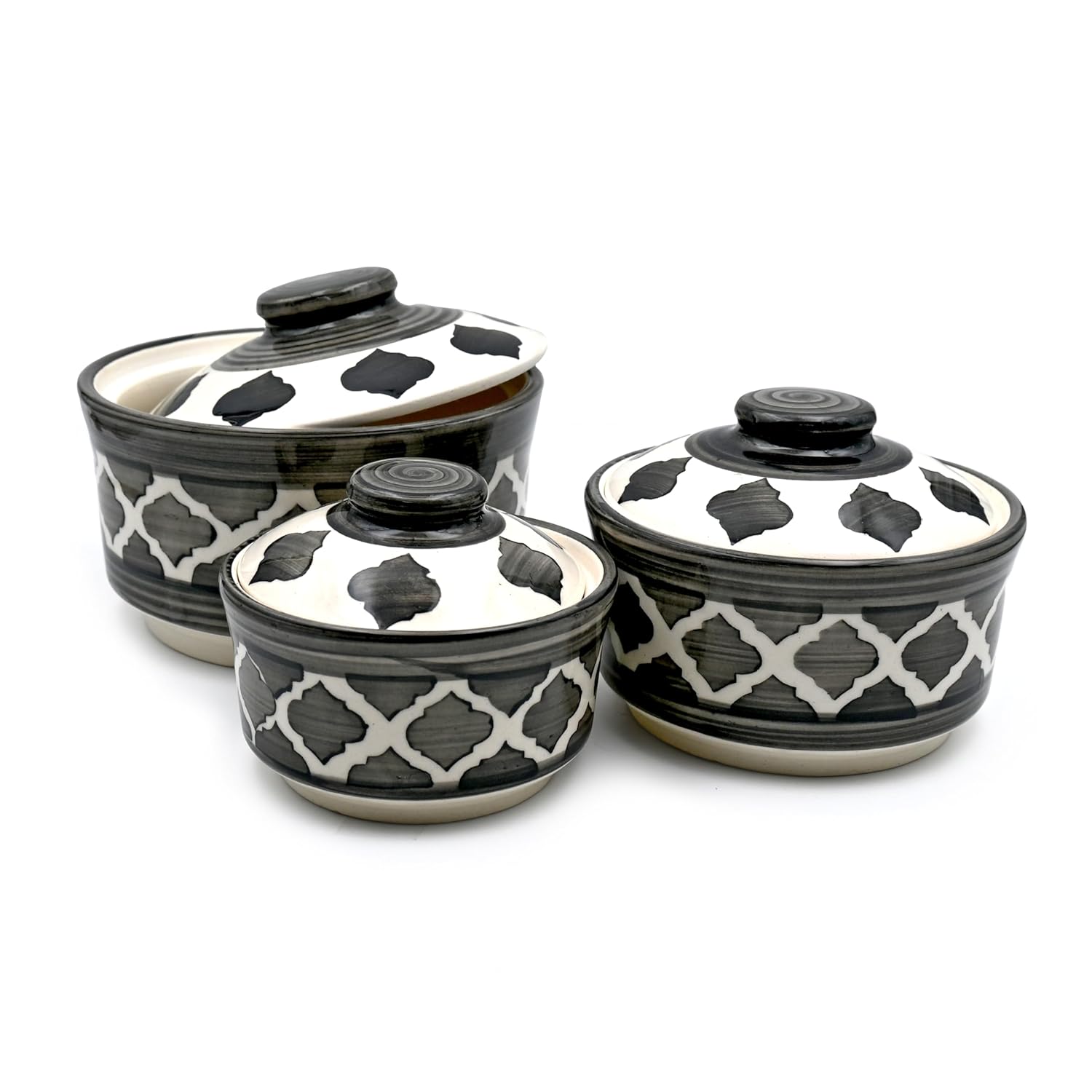 SG Shadowgreen - Ceramic Serving Donga Set With Lid - Gravy Donga Set ...